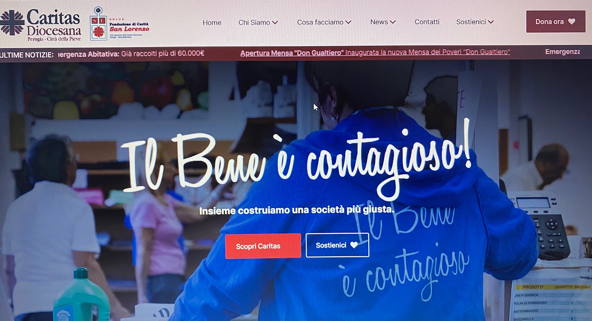 Nuova vita e nuovo design per il sito web della Caritas diocesana, www ...